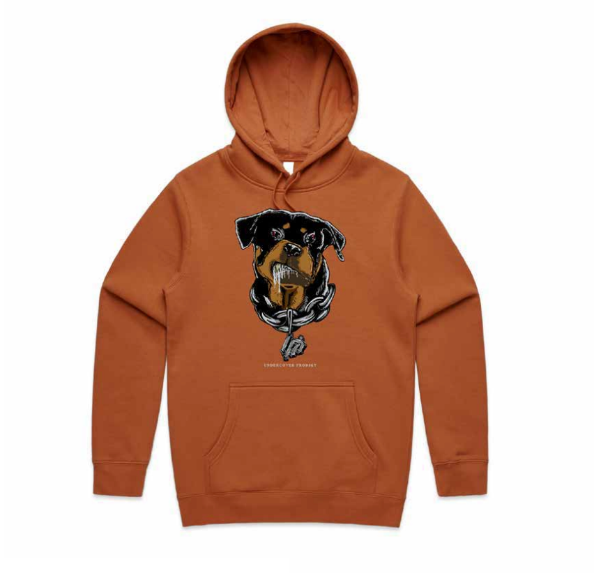 Angry Rottweiler Hoodie - Copper – Undercover Prodigy